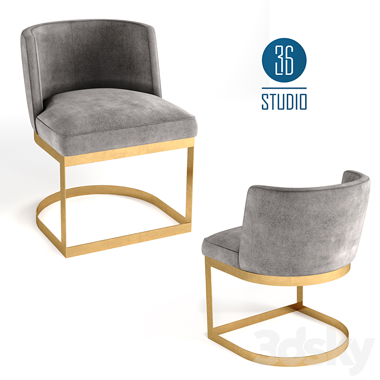 OM Dining chair model J133 from Studio 36 - Chair - 3D model