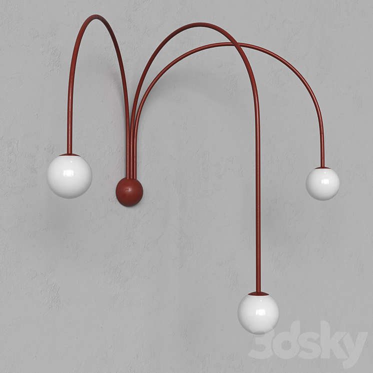 Quattro - Wall light - 3D model