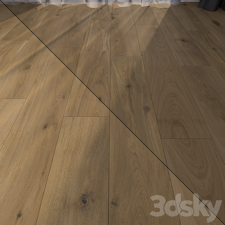 Parquet Floor Set 6 - Vray Material - Wood - 3D model