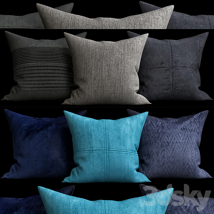 Decorative pillows - Pillows - 3D model