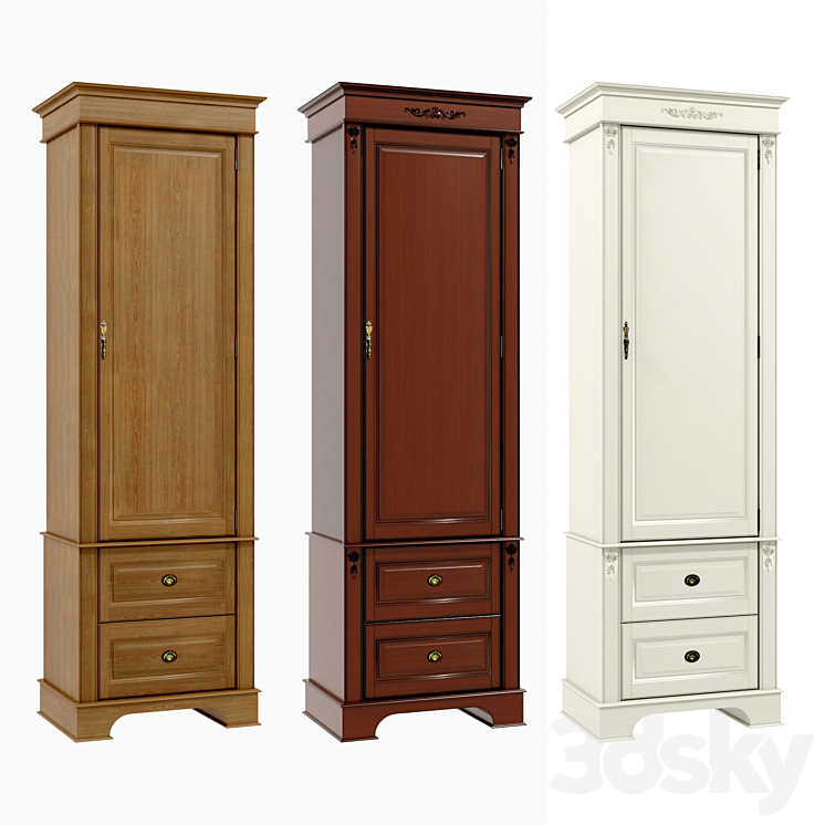 Cabinet M1302-O Atrium - Wardrobe & Display cabinets - 3D model