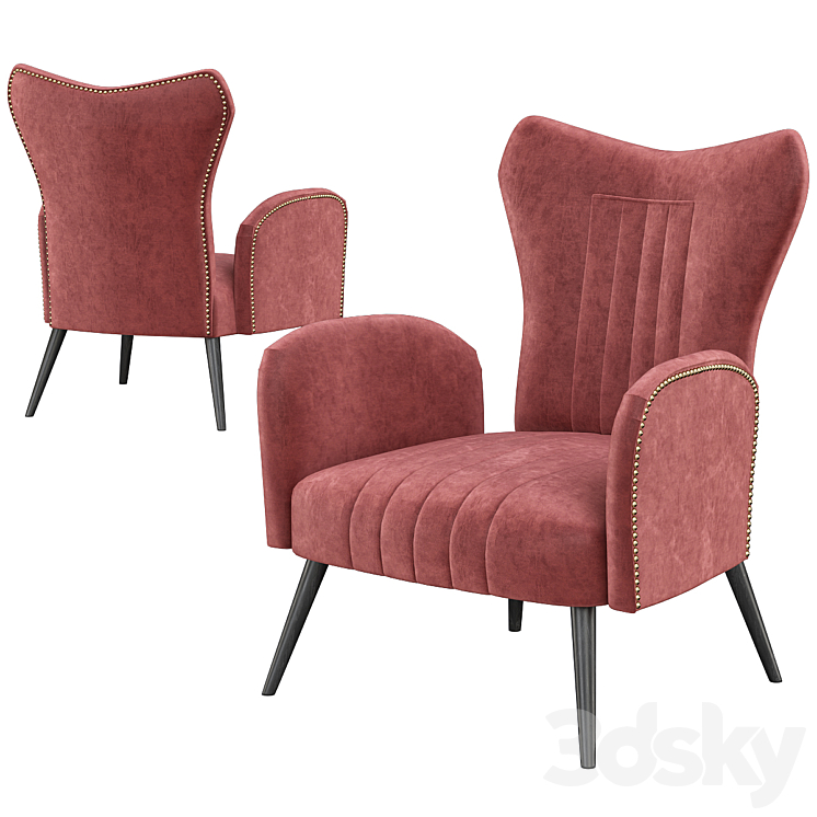 Loren armchair - Arm chair - 3D model