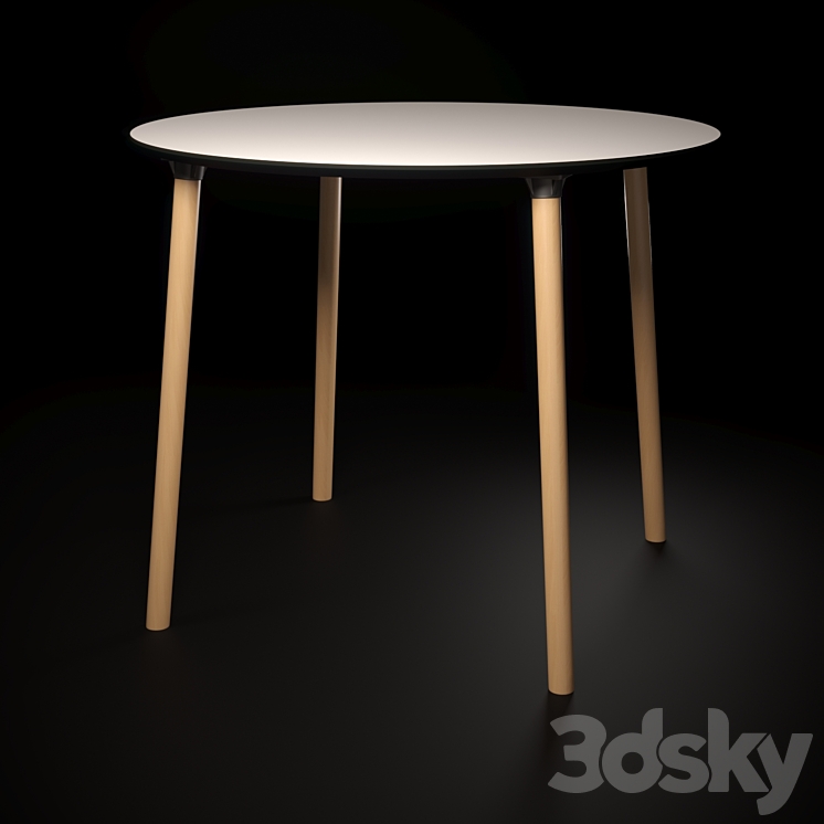 Table Valencia Round - Table - 3D model