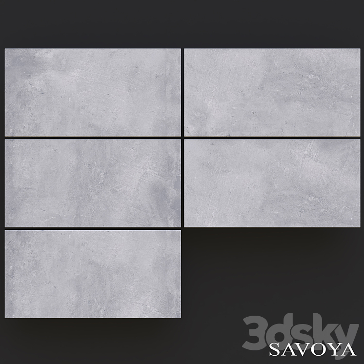 Fiore Savoya 300x600 - Tile - 3D model