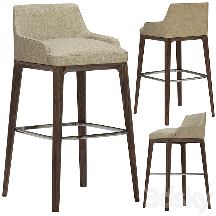 Poliform SOPHIE bar stool - Chair - 3D model