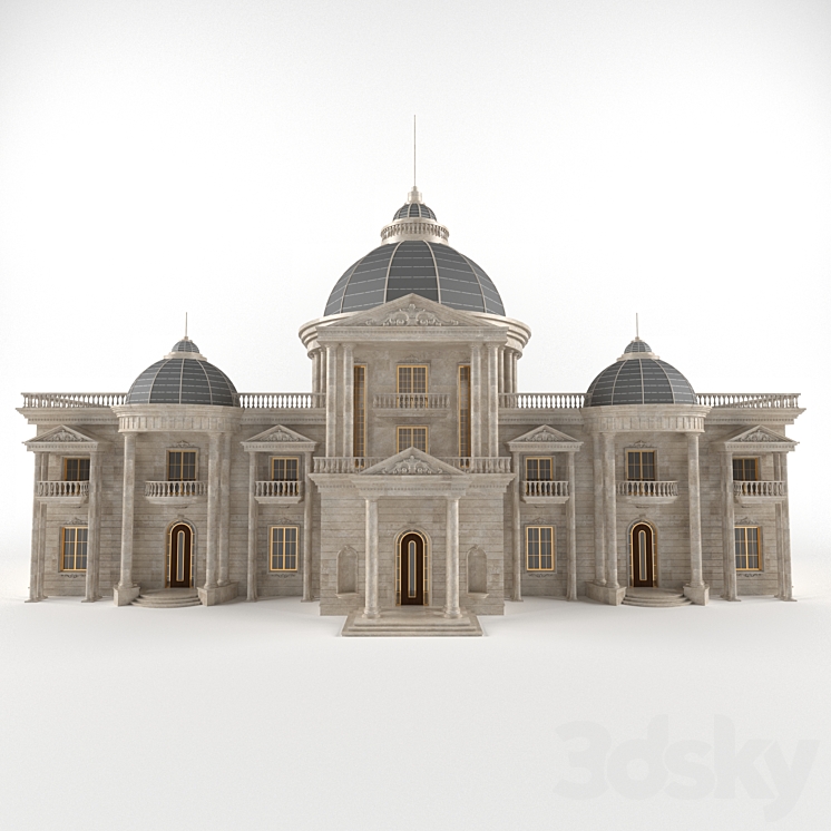 Classic palace - Building - 3D model
