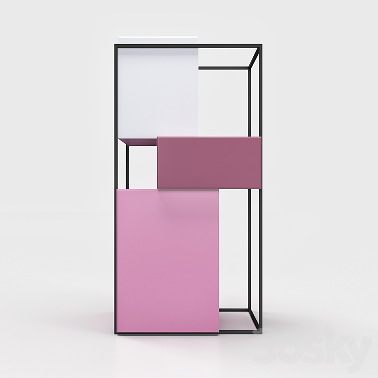 Moca - 2 - Sideboard & Chest of drawer - 3D model
