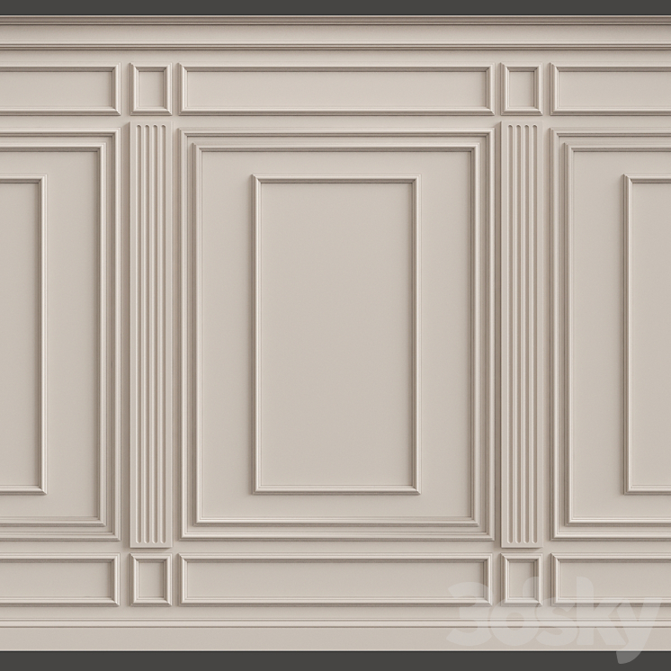 Wall molding - Decorative plaster - 3D model