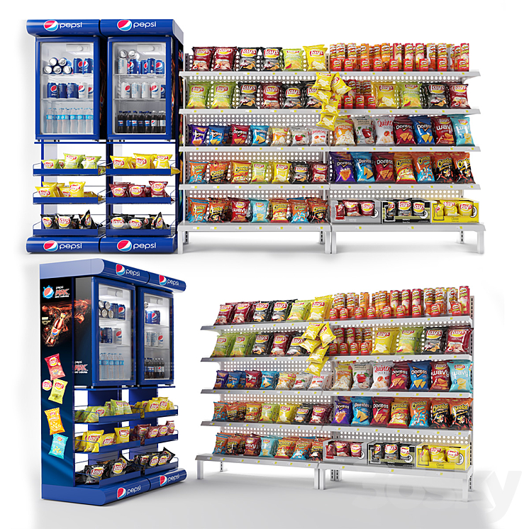 Mall Display Stand - Shop - 3D model