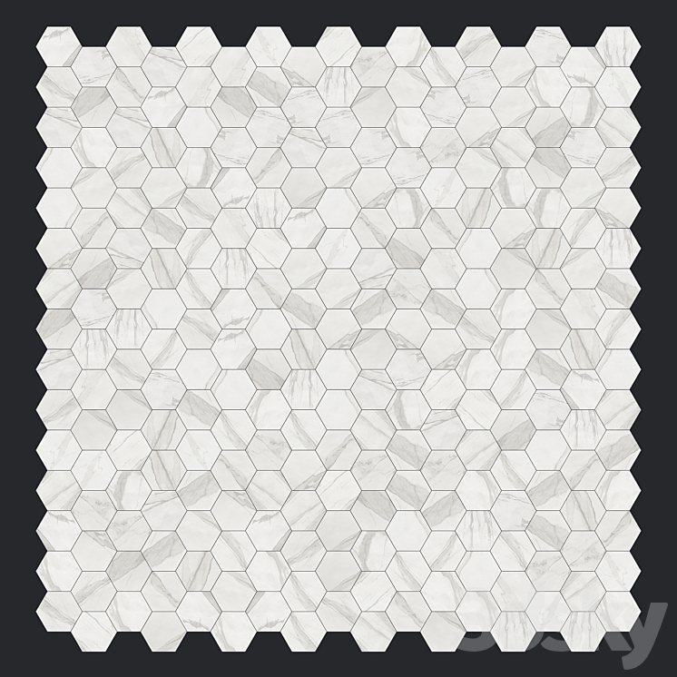 Fap Roma Calacatta Esagono - Tile - 3D model