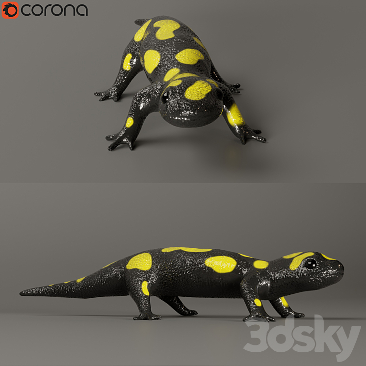 Salamander - Creature - 3D model