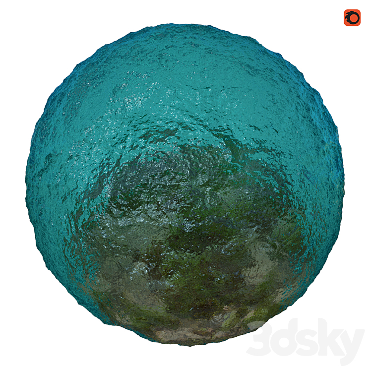 Sea water material - Liquid - 3D model