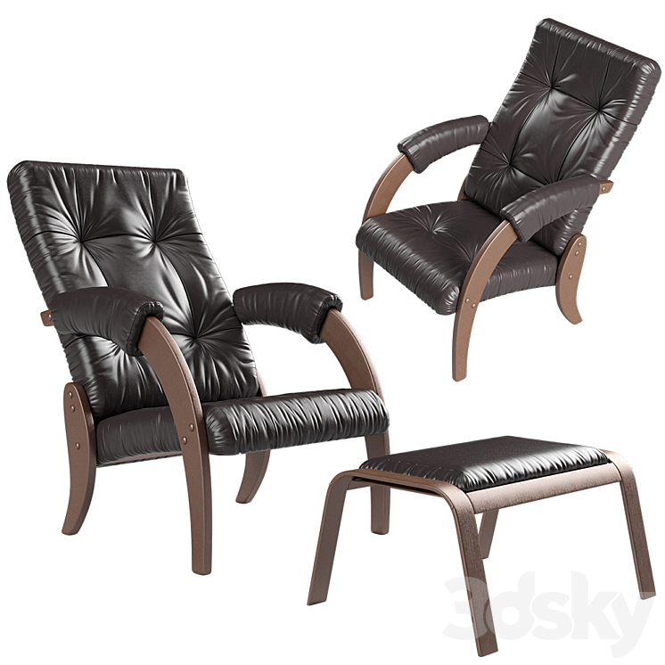 venge armchair model 61 - Arm chair - 3D model