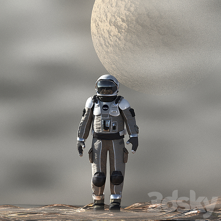 Cosmonaut - Creature - 3D model