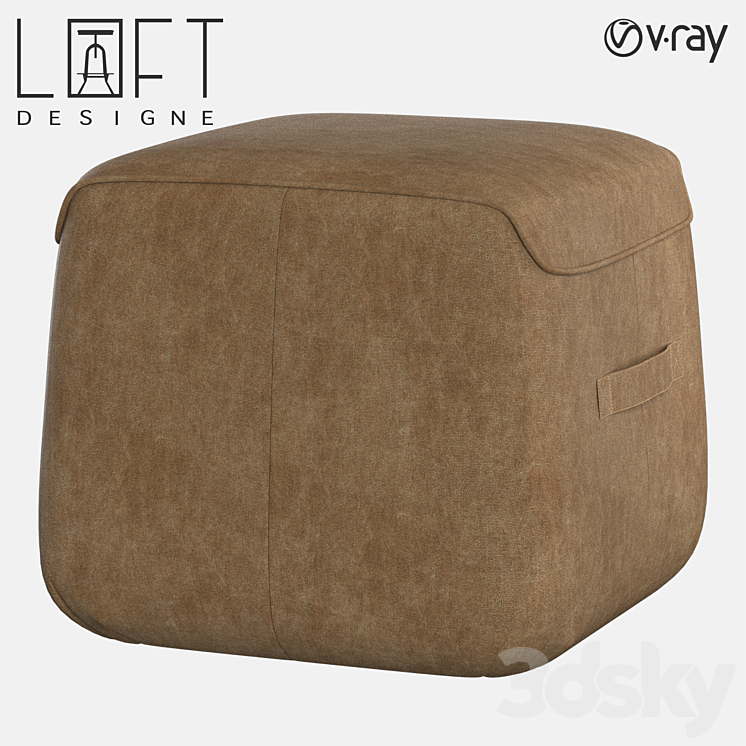 Poof LoftDesigne 1935 model - Other soft seating - 3D model