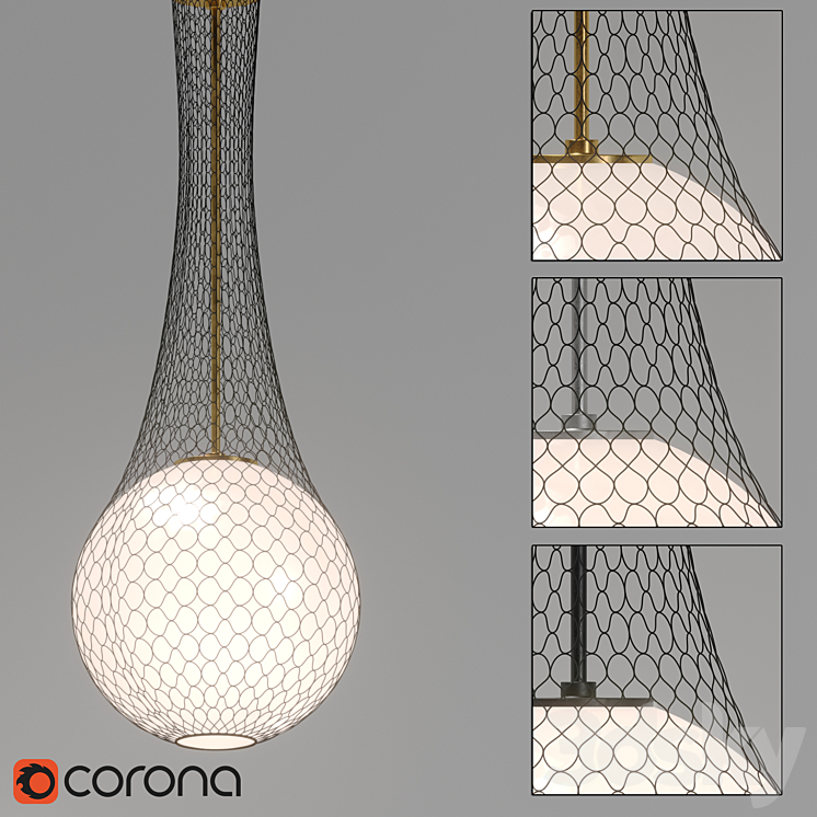 Net lamp - Pendant light - 3D model