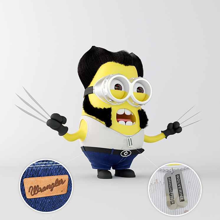 Minion Wolverine Minion Wolverine - Toy - 3D model