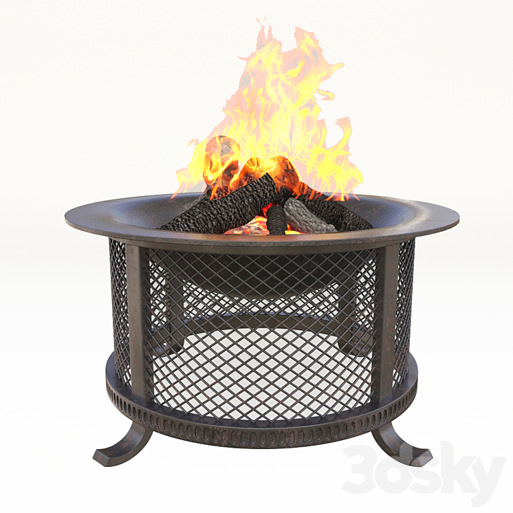 fire pit - Barbecue and grill - 3D model