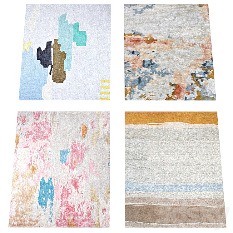 West Elm Rugs 3 - Carpets - 3D model