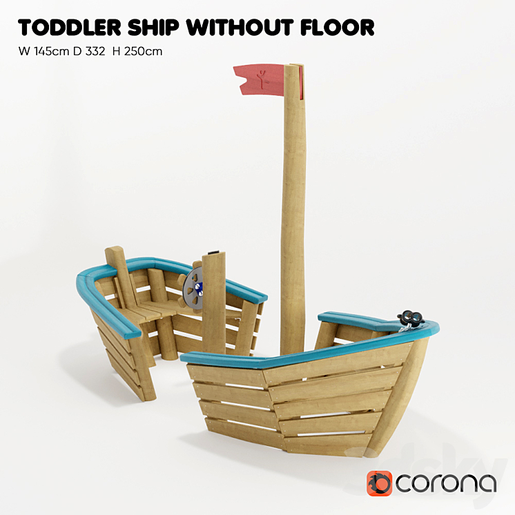 KOMPAN. “SHIP" - Playground - 3D model