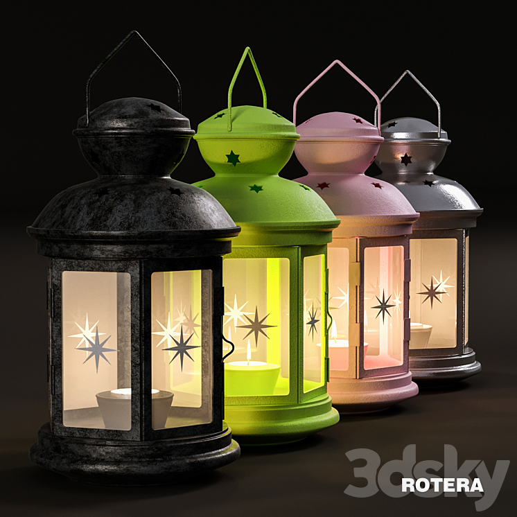 Lantern Ikea Rotera - Other decorative objects - 3D model