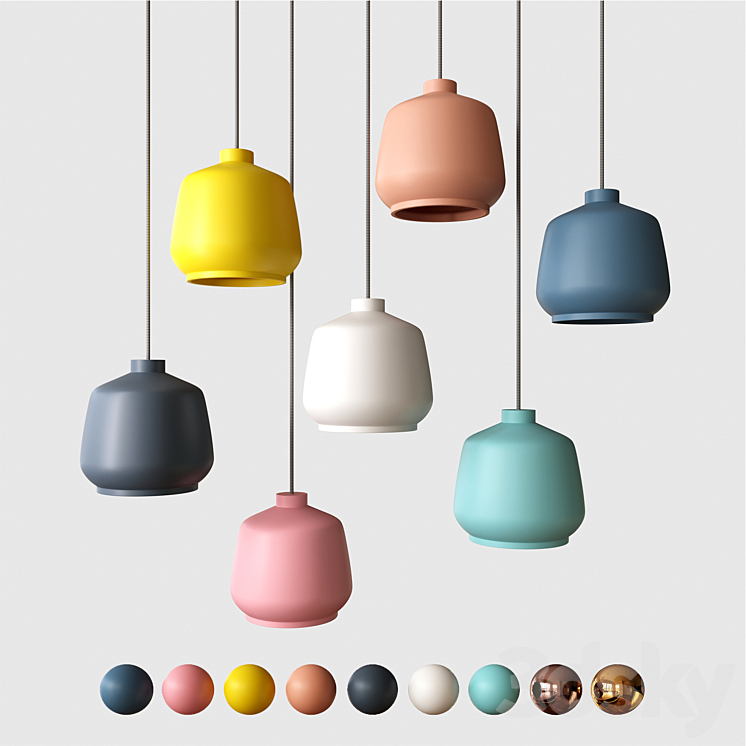Miniforms lamp KIKI - Pendant light - 3D model