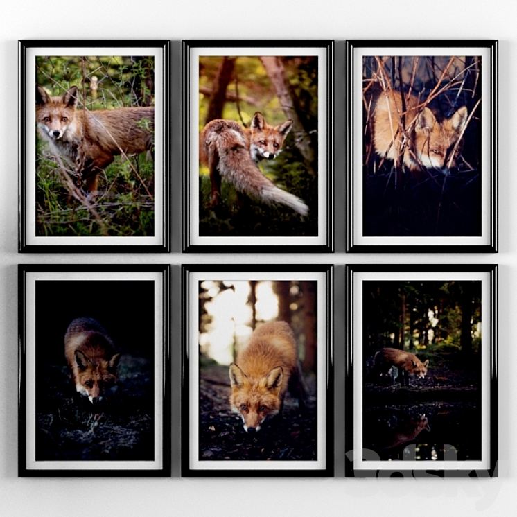 Posters: Fox. - Frame - 3D model