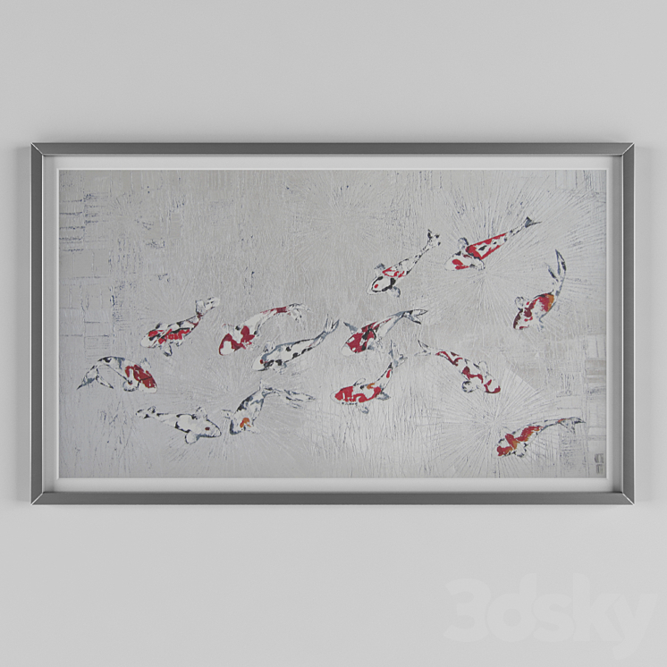 Silver Fish Frame - Frame - 3D model