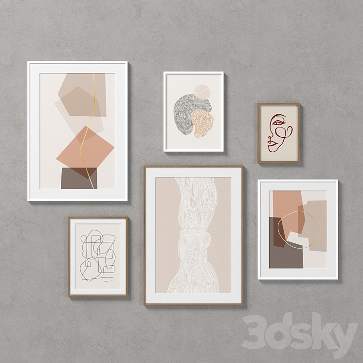 Gallery Wall_020 - Frame - 3D model