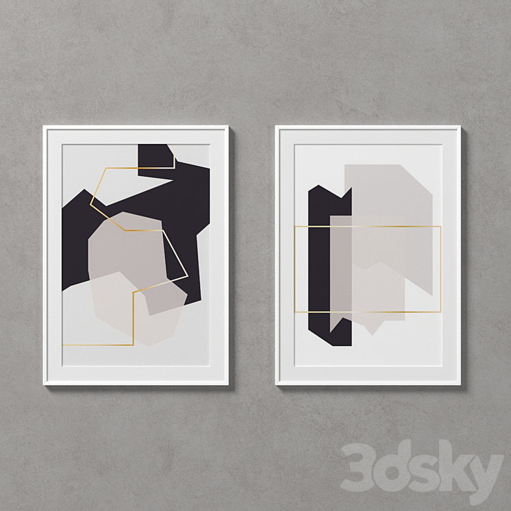 Gallery Wall_024 - Frame - 3D model