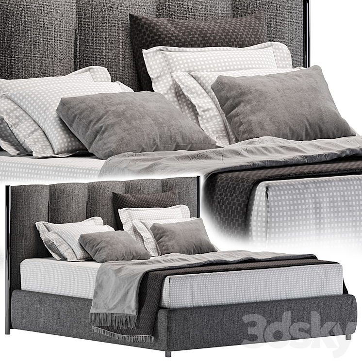 Flou koi - Bed - 3D model