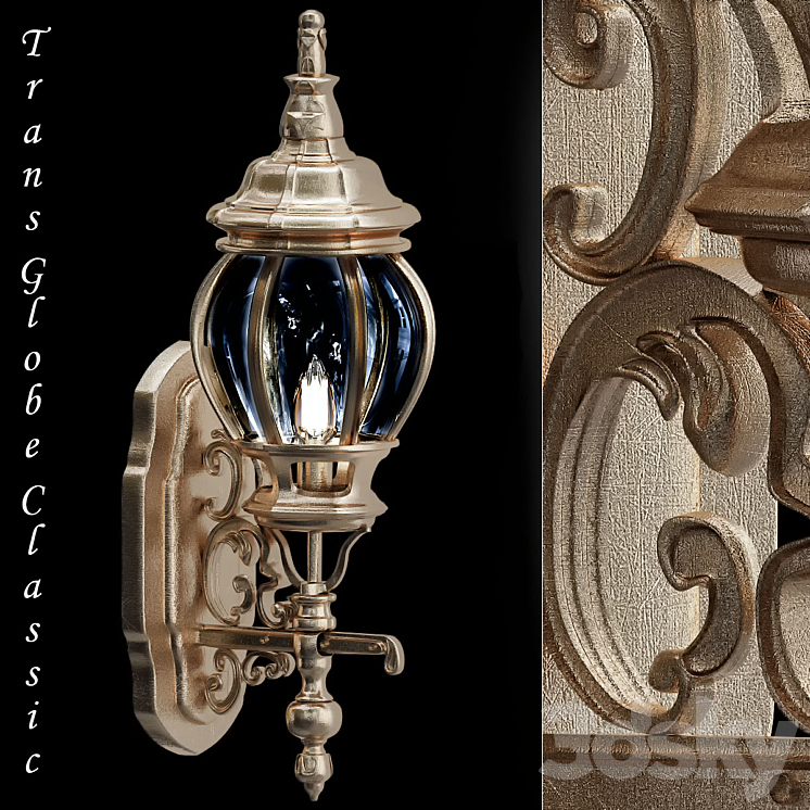 Trans globe - Wall light - 3D model