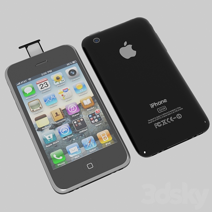 Iphone 3gs - Phones - 3D model