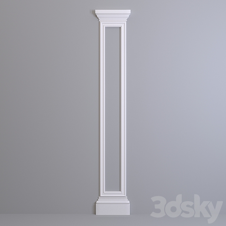 Pilaster Europlast. Capital: 1.21.005, Molding: 1.51.307, Base: 1.23. ...