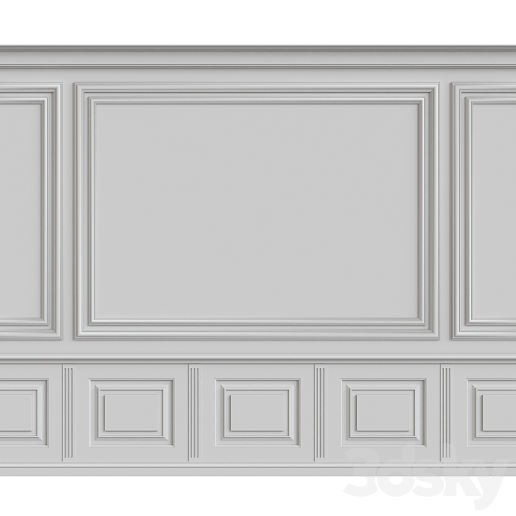 Wall molding - Decorative plaster - 3D model