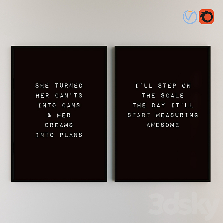 Double_Posters_Vol_522 - Frame - 3D model