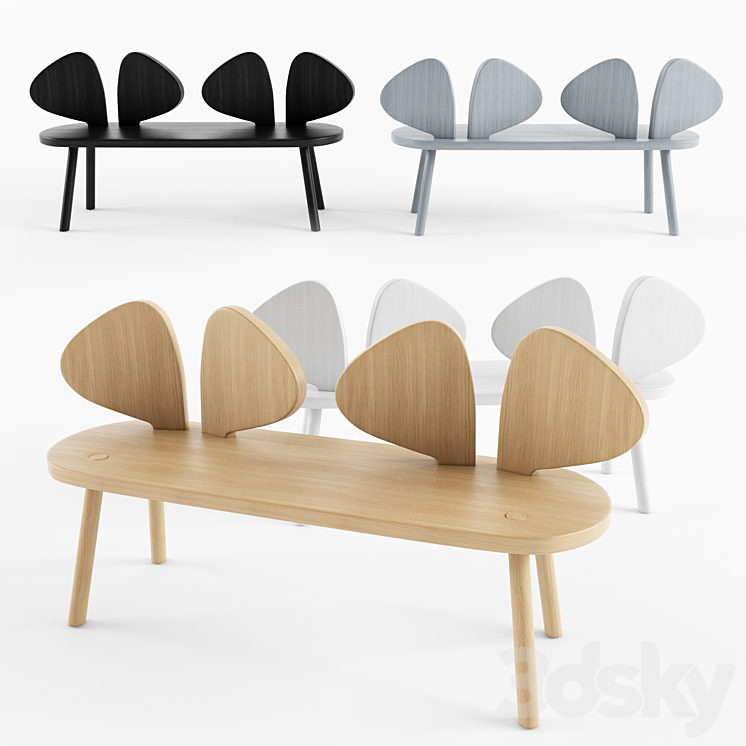 Mouse Bench - Nofred - Other soft seating - 3D model