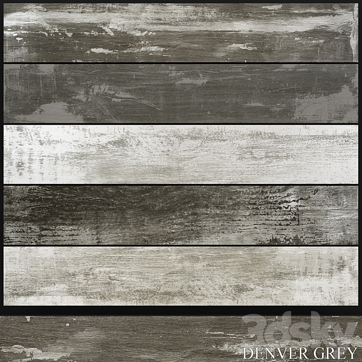 Azulev Denver Grey - Tile - 3D model
