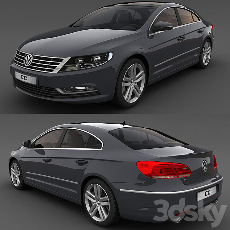 Volkswagen CC 2013 - Ground Transport - 3D model