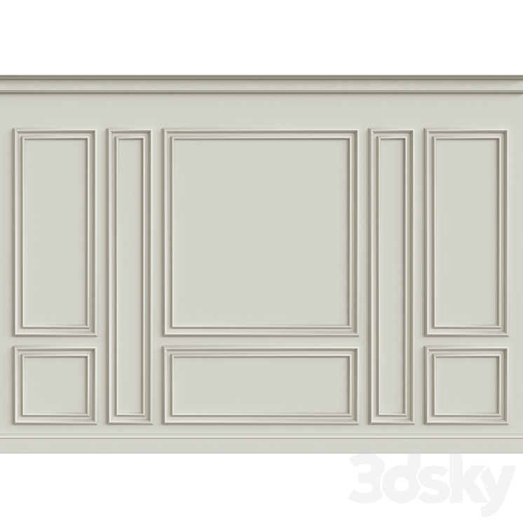 Wall molding - Decorative plaster - 3D model