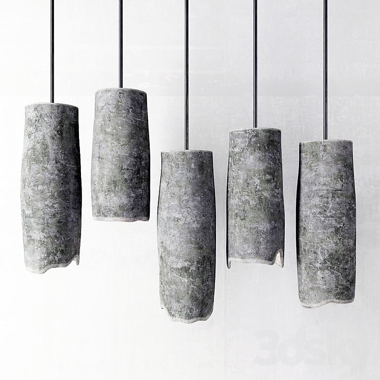 Stone fixtures / Light stone - Pendant light - 3D model