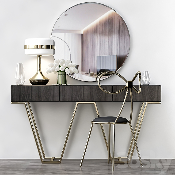 Marl Entrance Hall Laskasas Decorate (low poly) - Dressing table - 3D model