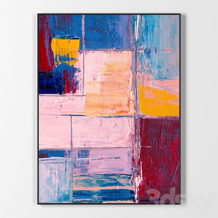 Painting_128 - Frame - 3D model