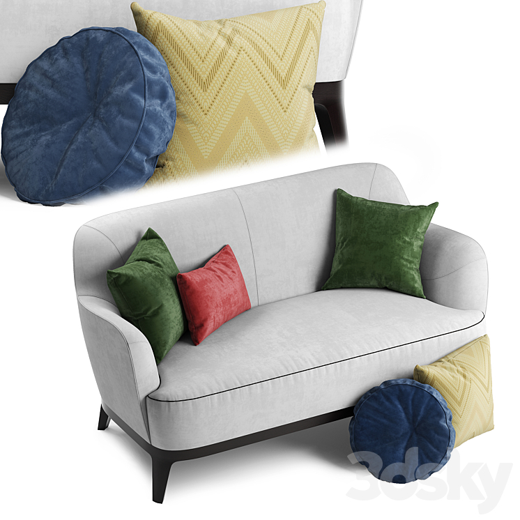 Flexform Lysandre Sofa - Sofa - 3D model
