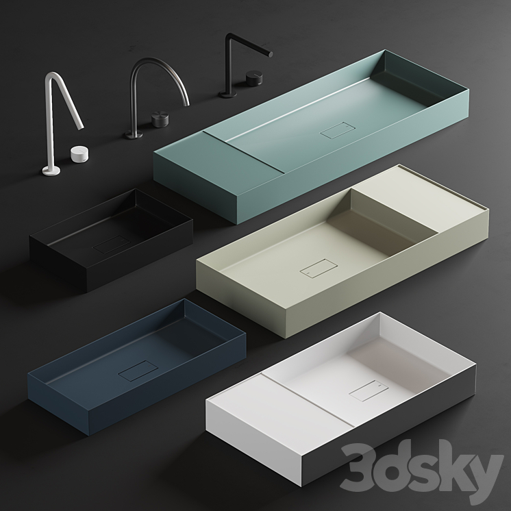Falper washbasins - Wash basin - 3D model