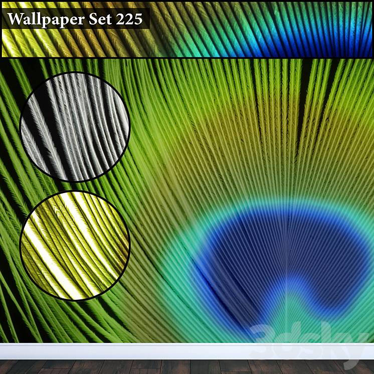 Wallpaper 225 - Wall covering - 3D model