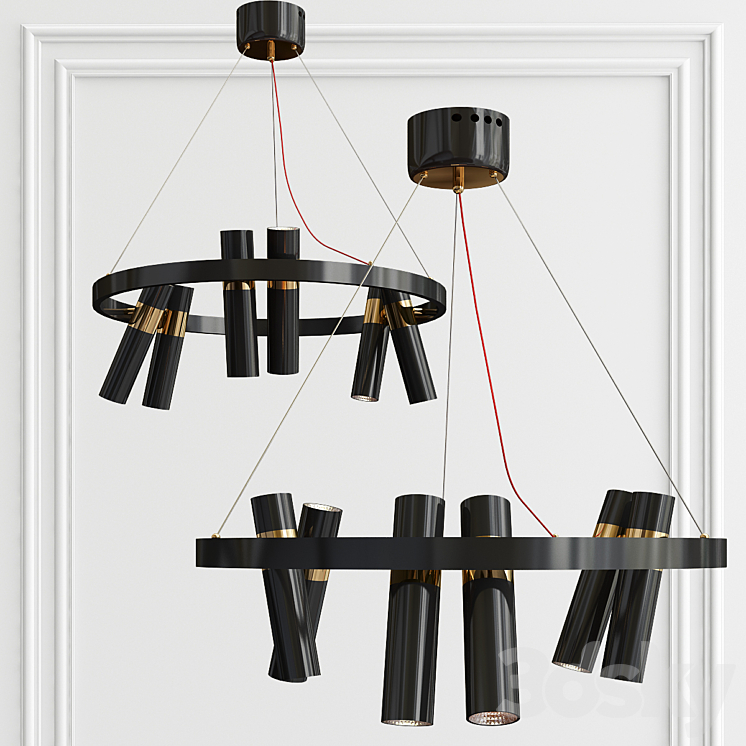 SPOOR 6 - Pendant light - 3D model