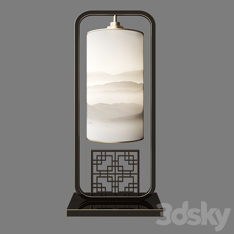 New chinese table lamp - Table lamp - 3D model