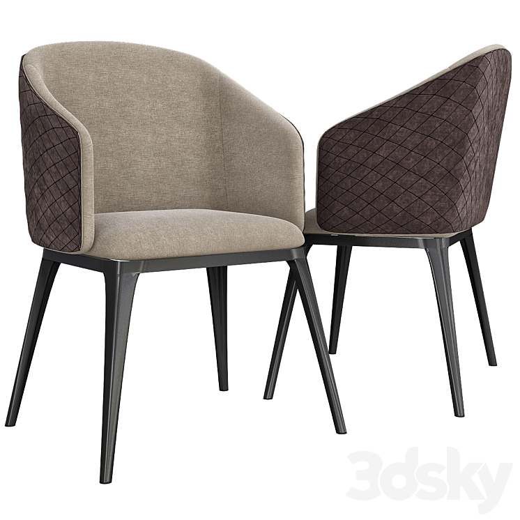 LOUISE Opera Contemporary by Angelo Cappellini - Chair - 3D model