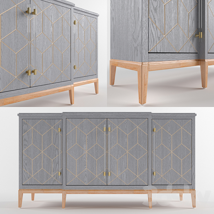 Calista sideboard - Sideboard & Chest of drawer - 3D model